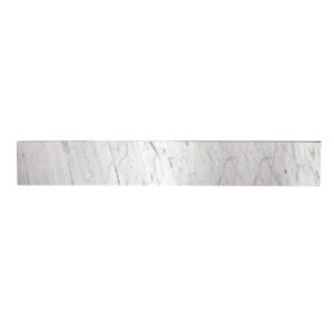 kingston brass fauceture kvpb36mbs templeton 36 in. carrara marble vanity top backsplash, carrara white