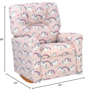 Dozydotes Contemporary Fairytale English Kids Rocker Recliner Chair