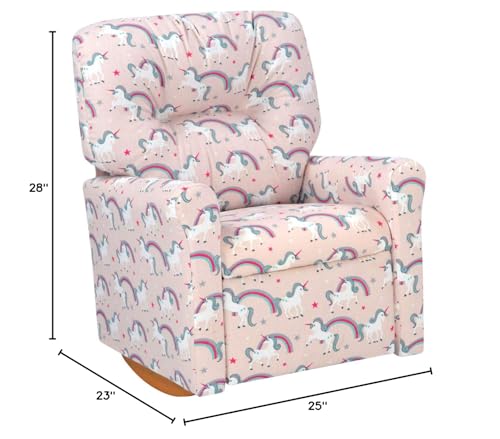 Dozydotes Contemporary Fairytale English Kids Rocker Recliner Chair