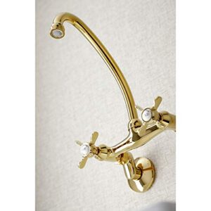 Kingston Brass KS114PB Essex Kitchen Faucet, Polished Brass