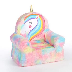 heritage kids figural foam character unicorn chair, ages 3+