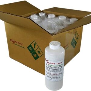 32 lbs Potassium Hydroxide Flakes KOH Caustic Potash Anhydrous KOH Dry Electrolyte - 16 x 2lb Bottles - Lye Drain Cleaner - HDPE container with resealable Child Resistant cap