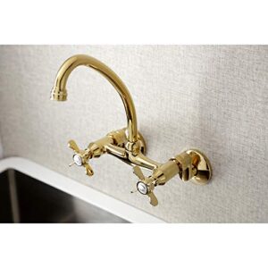 Kingston Brass KS114PB Essex Kitchen Faucet, Polished Brass