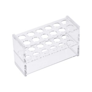 uxcell acrylic test tube holder lab stand rack 2x6 wells for 10ml centrifuge tubes clear