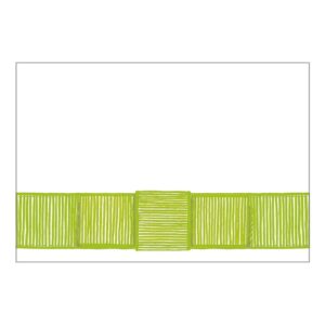 Caspari Ribbon Border Place Cards in Green - Set of 40