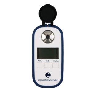 Rhino Beer Digital Refractometer, (Brix 0-50%, Wort SG 1.000-1.130, 1.3330-1.4200nD) with Automatic Temperature Compensation, IP65