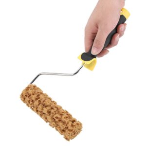 Maxmartt Texture Paint Rollers, 6" Texture Pattern Paint Roller Brush with Handle Decorate for Wall Painting Tool Texture Sponge Paint Roller Decor Art Painting Roller for Home Wall