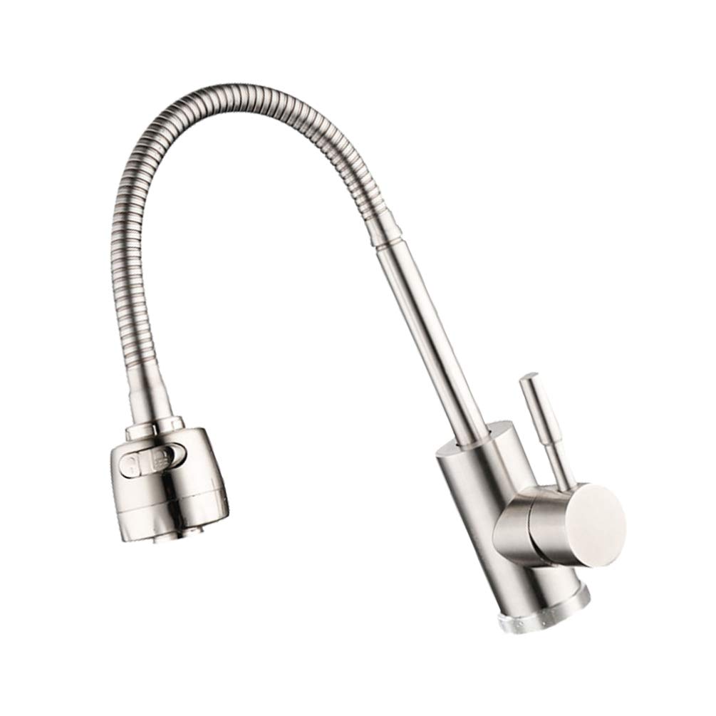 Bathtub Faucet Metal Kitchen Faucet Bathroom Spigot Single Handle Water Tap Kitchen Water Faucet Down Kitchen Faucet Kitchen Water Tap Kitchen Tap Stainless Steel Sink