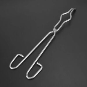 Crucible Tongs for Laboratory Stainless Steel Professional Crucible Forceps Clamp Beaker Holder Pliers(400mm)