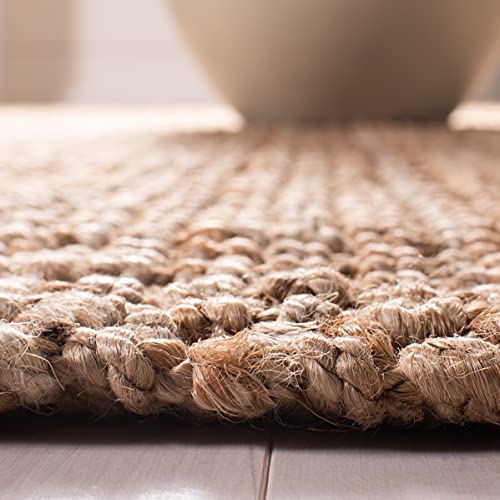 MARTHA STEWART x SAFAVIEH 5' x 7' Natural MSR9551A Handmade Farmhouse Jute Area Rug