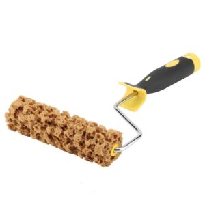 Maxmartt Texture Paint Rollers, 6" Texture Pattern Paint Roller Brush with Handle Decorate for Wall Painting Tool Texture Sponge Paint Roller Decor Art Painting Roller for Home Wall