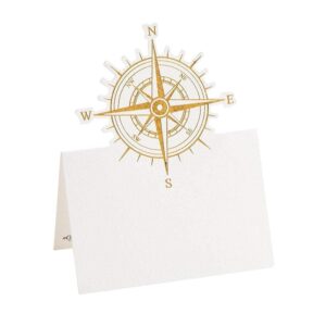 caspari weigh anchor die-cut place cards - 8 per package