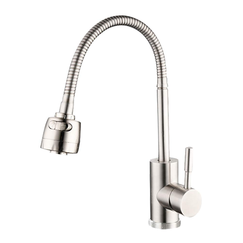 Bathtub Faucet Metal Kitchen Faucet Bathroom Spigot Single Handle Water Tap Kitchen Water Faucet Down Kitchen Faucet Kitchen Water Tap Kitchen Tap Stainless Steel Sink