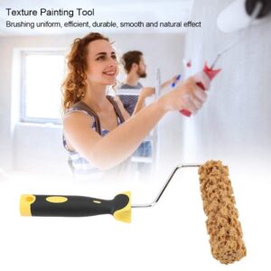 Maxmartt Texture Paint Rollers, 6" Texture Pattern Paint Roller Brush with Handle Decorate for Wall Painting Tool Texture Sponge Paint Roller Decor Art Painting Roller for Home Wall