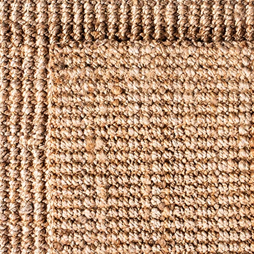 MARTHA STEWART x SAFAVIEH 5' x 7' Natural MSR9551A Handmade Farmhouse Jute Area Rug