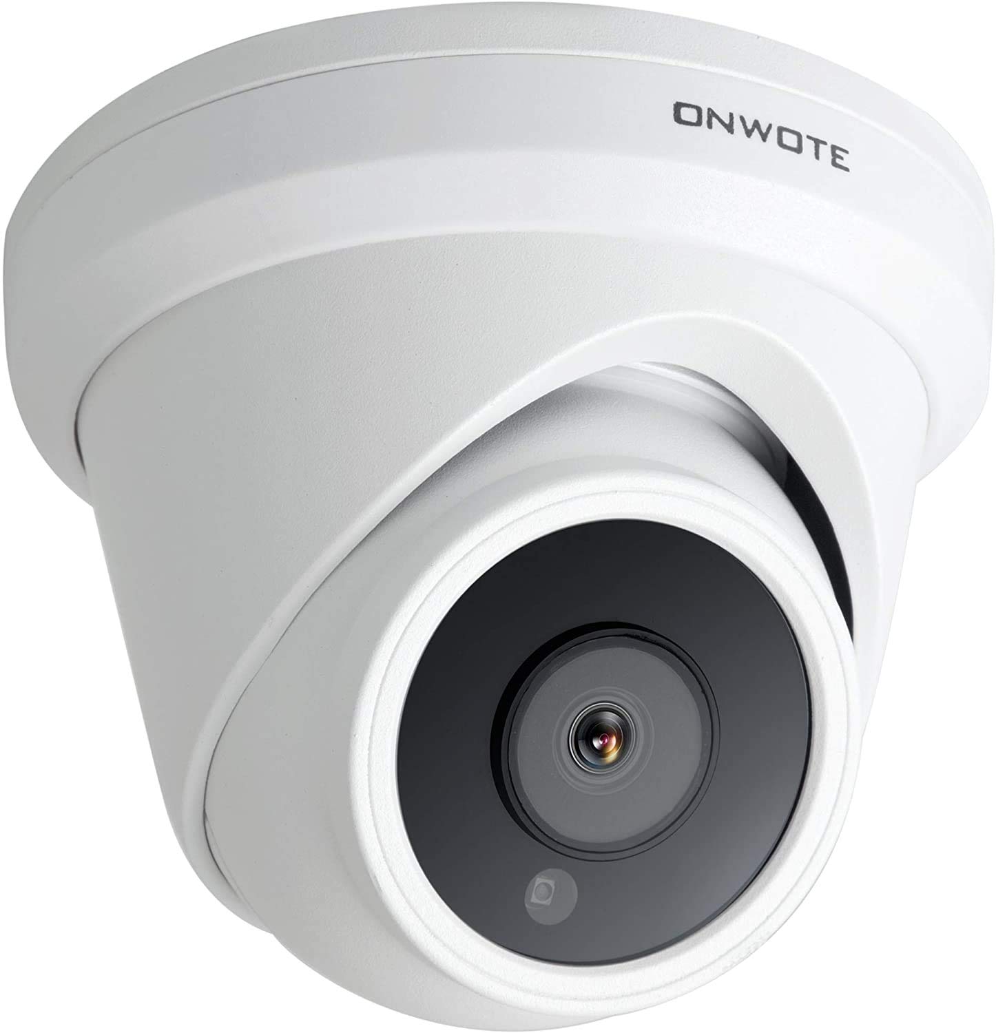 ONWOTE 4K 8MP UltraHD PoE IP Security Camera Turret, AI Human Vehicle Detection, 3840x2160 8 Megapixels, 128° Field of View, Video Audio, Indoor Outdoor, 100ft IR, Add-on Camera to PoE NVR System