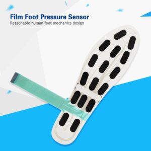 Garosa Film Foot Pressure Sensor High Accuracy Pressure Sensor Flexible 16 Sensing Area IP67 Waterproof Sensing Mat for Step Counting Stride Length Gait Motion Monitoring Foot Force Analysis