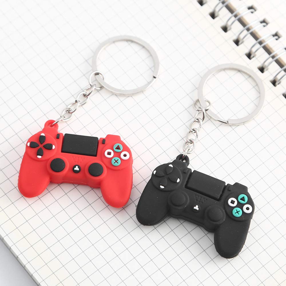 Finduat 10 Pcs Video Game Controller Handle Keychains for Video Game Party Favors Pendant, Birthday Party Baby Shower Party Favors, Gamer Party Bags for Game Birthday Party Supplies