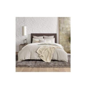 kenneth cole new york lawrence beige full/queen duvet cover set