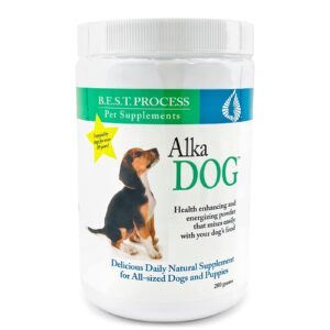 alka•dog — morter healthsystem best process alkaline — nutrient rich superfood powder for dogs with probiotics, trace minerals, enzymes & antioxidants