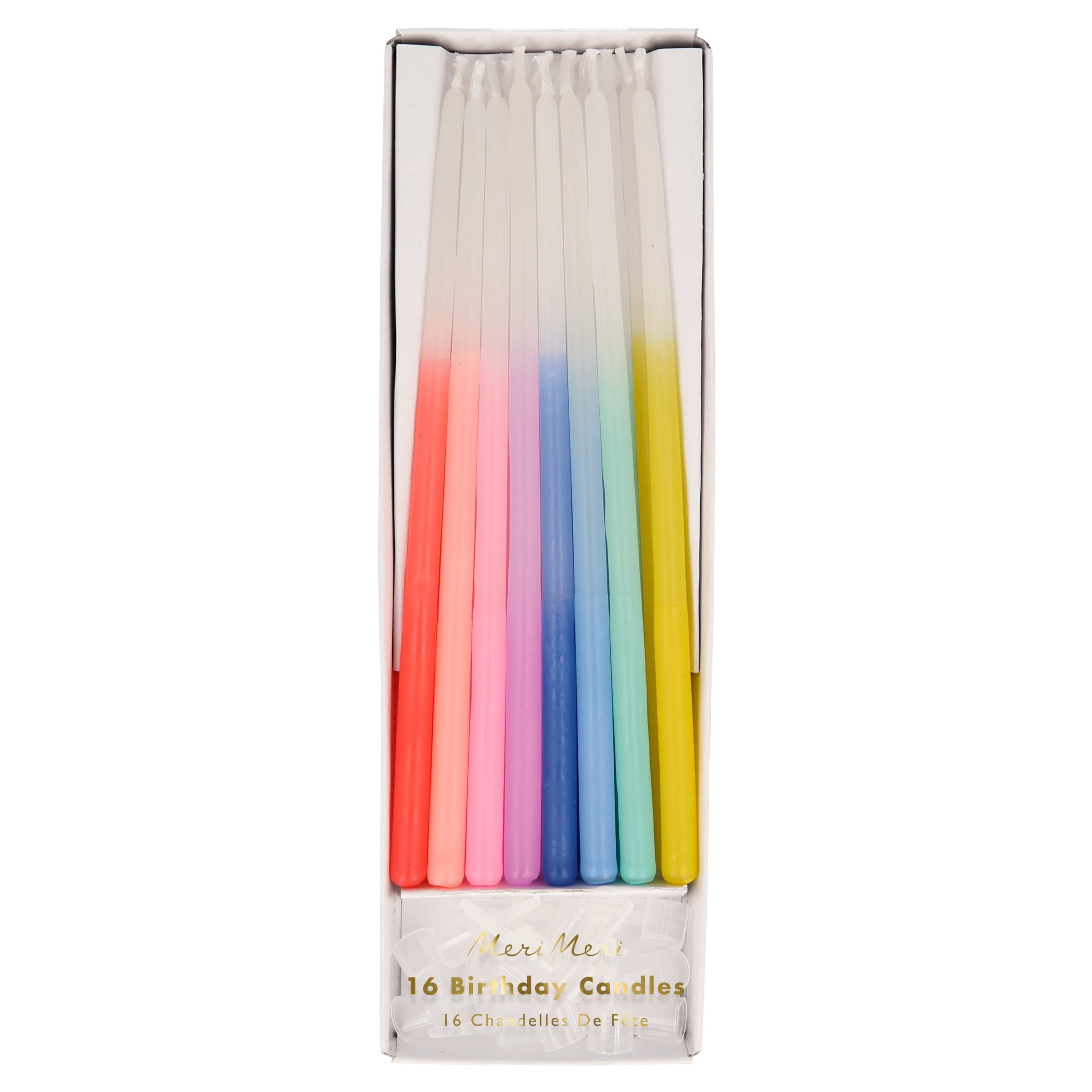 Meri Meri Rainbow Dipped Tapered Candles