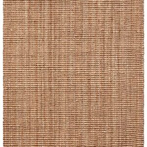 MARTHA STEWART x SAFAVIEH 5' x 7' Natural MSR9551A Handmade Farmhouse Jute Area Rug