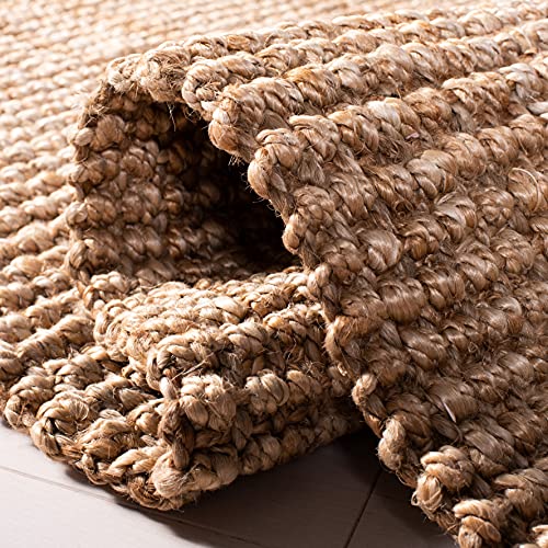 MARTHA STEWART x SAFAVIEH 5' x 7' Natural MSR9551A Handmade Farmhouse Jute Area Rug