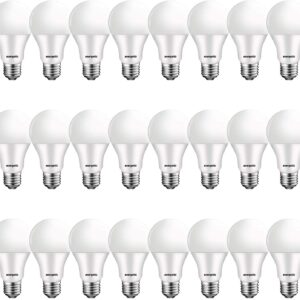 Energetic Lighting 24 Pack A19 LED Light Bulbs 60 Watts Equivalent, 5000K Daylight, E26 Medium Base, 750 Lumens, Non-dimmable, UL Listed