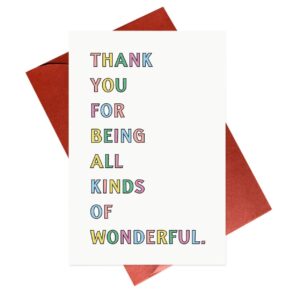 gonzey thank you card,funny appreciation cards for best friend,coworker,bridesmaid,doctor,nurse,teacher