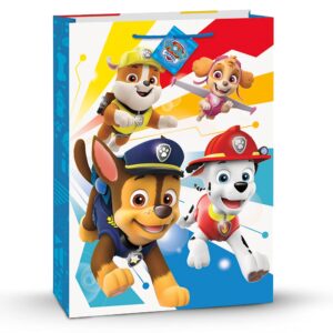 unique paw patrol jumbo pack of 1 gift bag, 18" x 13", multicolor