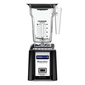 blendtec connoisseur 825 spacesaver - commercial-grade blender - fourside jar with vented gripper lid - black