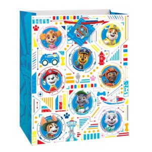 paw patrol large ultimate multicolor gift bag (1 pc) - delightful pup-themed party favor bags perfect for birthday celebrations