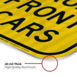 Sigo Signs Dogs at Play Sign, Slow Down Dog Runs in Front of Cars, Large 12x18 3M Reflective (EGP) Heavy .63 Aluminum,Weather/Fade Resistant, Easy Mounting, Indoor/Outdoor Use, Made in USA