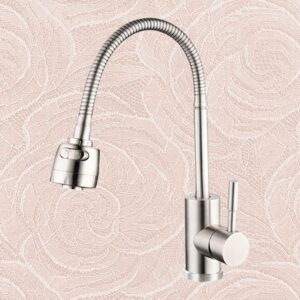 Bathtub Faucet Metal Kitchen Faucet Bathroom Spigot Single Handle Water Tap Kitchen Water Faucet Down Kitchen Faucet Kitchen Water Tap Kitchen Tap Stainless Steel Sink