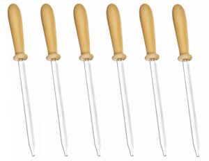 6pk dropping pipette, 6.75" - glass with latex teat - eisco labs