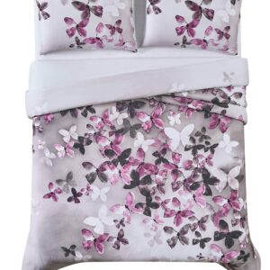 Vince Camuto Lissara 3 Piece Full/Queen Duvet Cover Set (DCS3433FQ-1800)