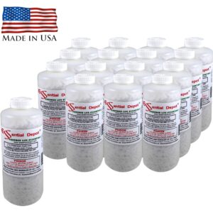 32 lbs Potassium Hydroxide Flakes KOH Caustic Potash Anhydrous KOH Dry Electrolyte - 16 x 2lb Bottles - Lye Drain Cleaner - HDPE container with resealable Child Resistant cap