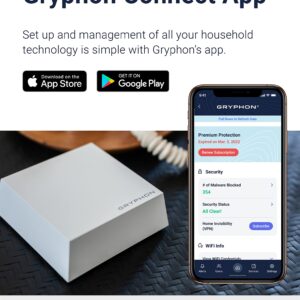 Gryphon Guardian Mesh WiFi Router and Parental Control System with Content Filters and Advanced Cyber Security