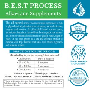 Alka•Dog — Morter HealthSystem Best Process Alkaline — Nutrient Rich Superfood Powder for Dogs with Probiotics, Trace Minerals, Enzymes & Antioxidants