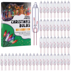 ruisita 480 pieces clear mini christmas 2.5 volt replacement light bulbs for christmas trees decorative light