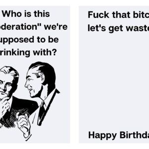 Funny Happy Birthday Card For Men & Women – Birthday Card For Drinkers - Prank Birthday Card – Funny Birthday Card for Friends, Family, Coworkers, Etc. – Alcohol Birthday Card – With Envelope