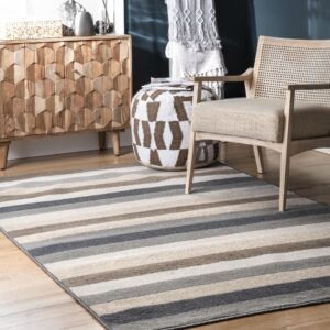 nuloom malani bengal striped area rug, 8x10, beige