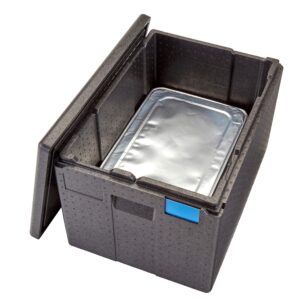 xl insulated pan carrier & hot box food warmer for catering, restaurants & deliveries - lightweight thermal container to keep food hot during transport - top loader