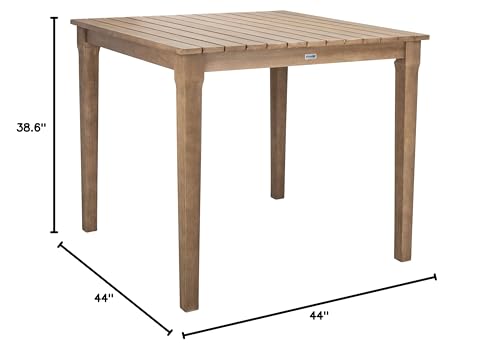 SAFAVIEH Couture Patio San Salvador 37-inch Natural Outdoor Bar Table