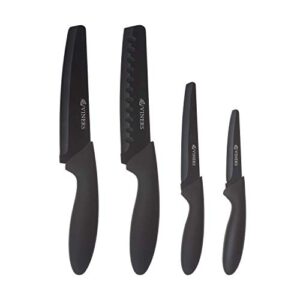 viners assure 4 piece knife set, stainless steel