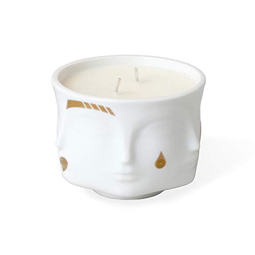 Jonathan Adler Gilded Muse Candle, White and Gold