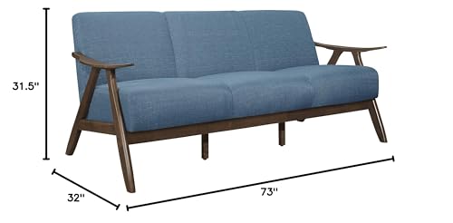 Lexicon Elle Fabric Sofa, Blue