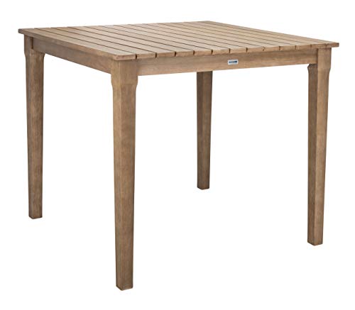 SAFAVIEH Couture Patio San Salvador 37-inch Natural Outdoor Bar Table