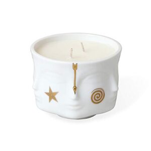 Jonathan Adler Gilded Muse Candle, White and Gold