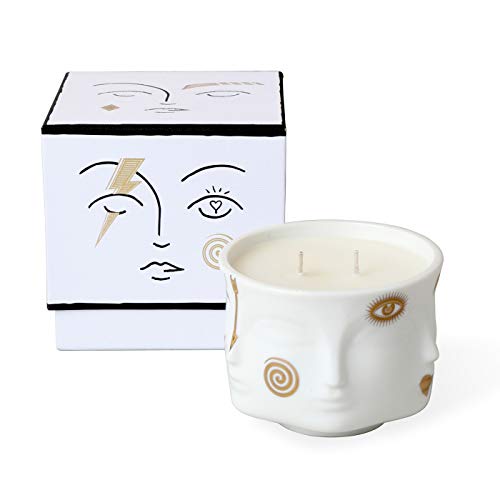 Jonathan Adler Gilded Muse Candle, White and Gold